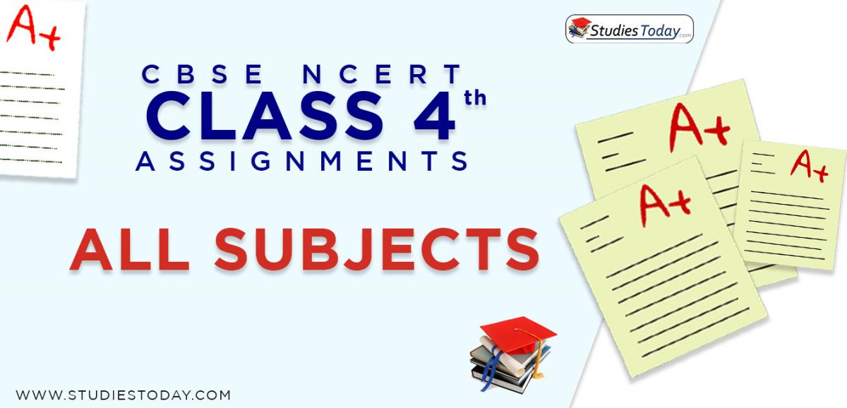 Assignments for Class 4 PDF Download